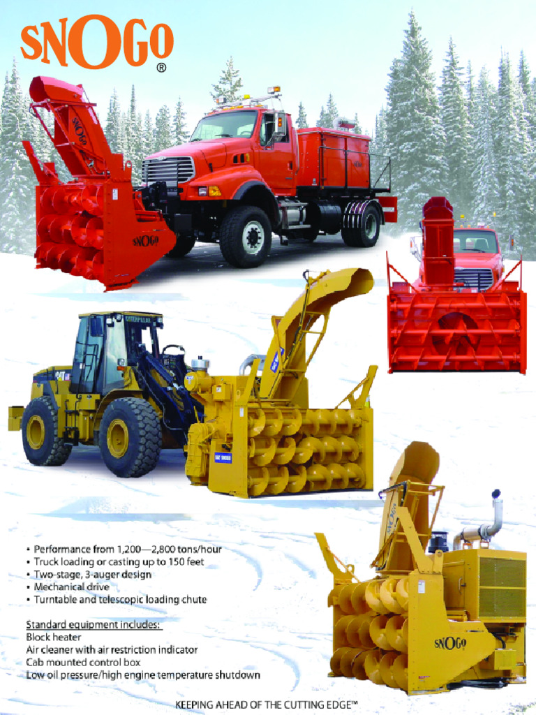 SNOGO Literature | PDF | Truck | Manufactured Goods