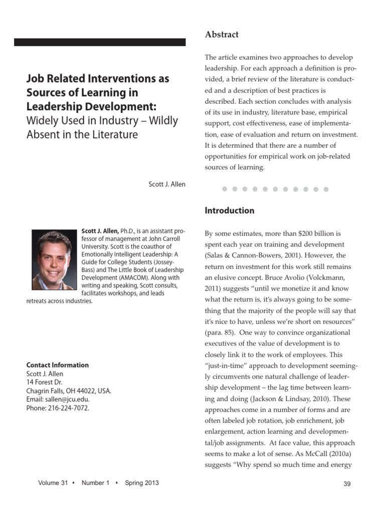 Job Rotation and Development Assignment | PDF | Leadership | Employee ...