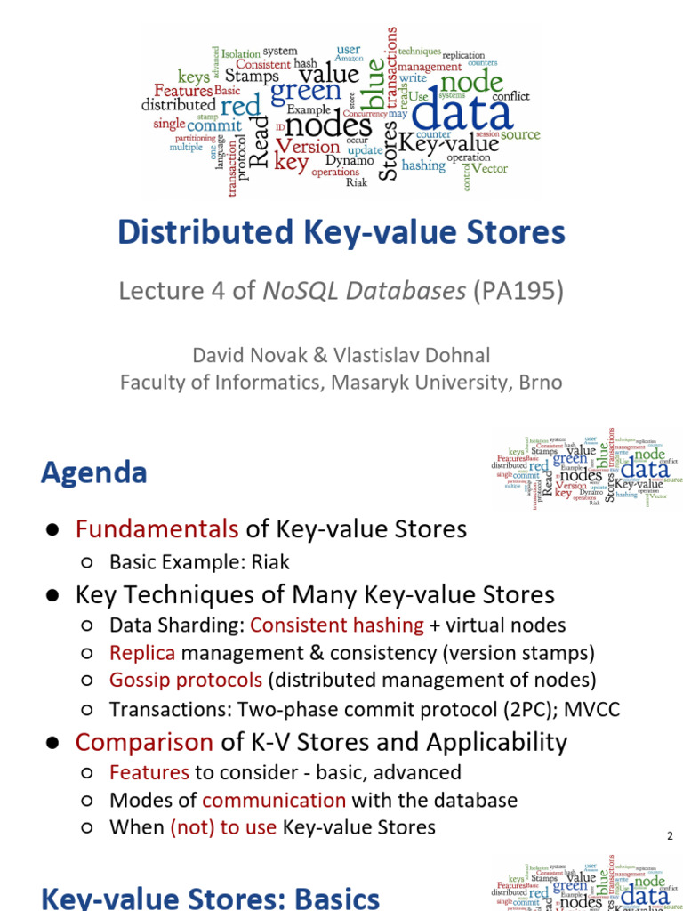 Lecture 4 Key-Value Stores | PDF
