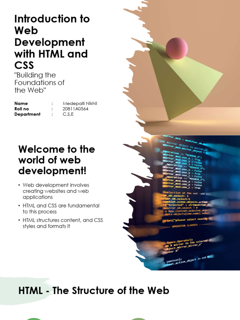 Web Development Basics: HTML & CSS | PDF | Computers