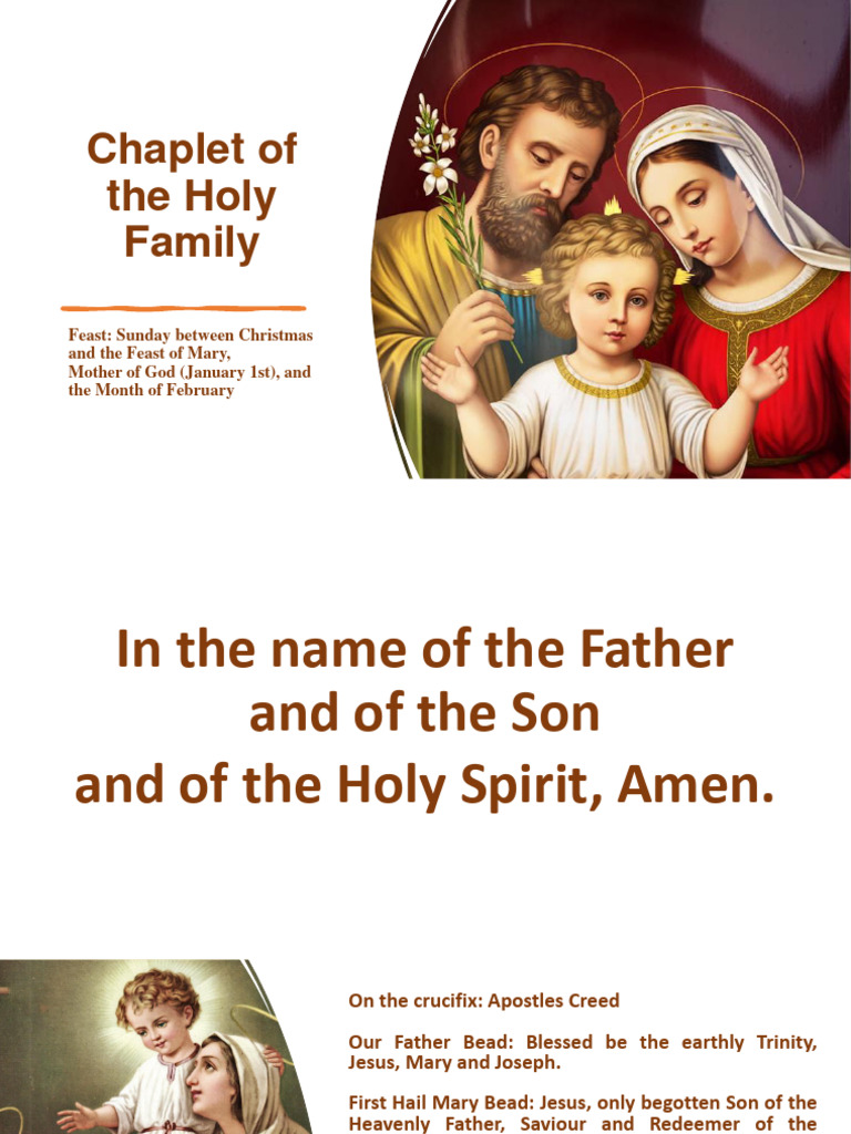 Chaplet | PDF | Mary, Mother Of Jesus | Saint Joseph