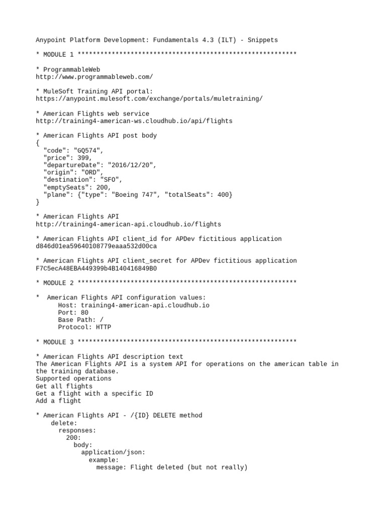 APDevFundamentals4.3 Snippets | PDF