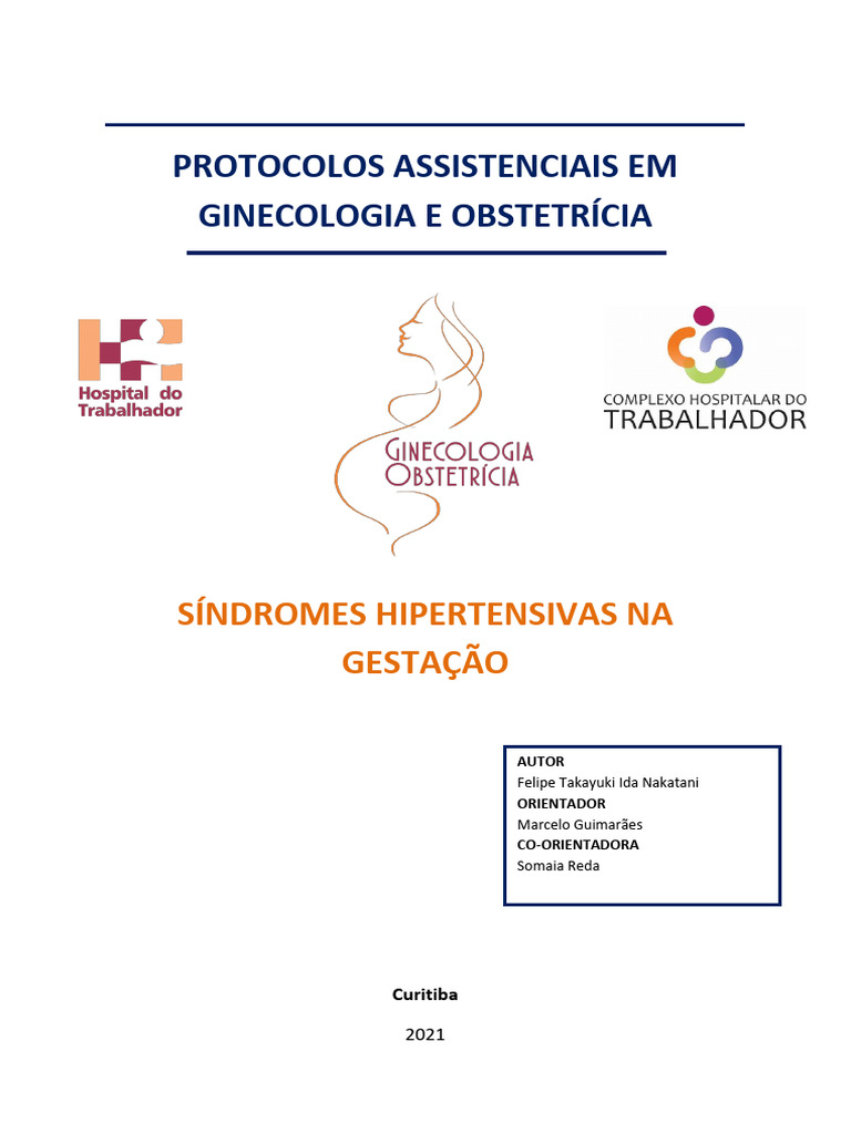 Protocolo Sindromes Hipertensivas Na Gestacao CHT | PDF