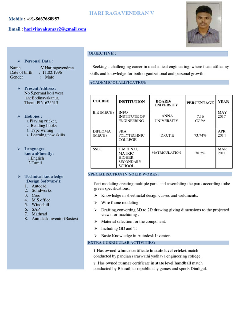 Hari Latest (RESUME) | PDF