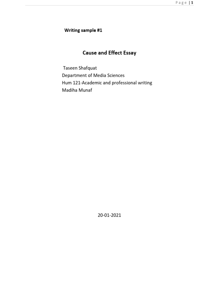 Writting Samples | PDF