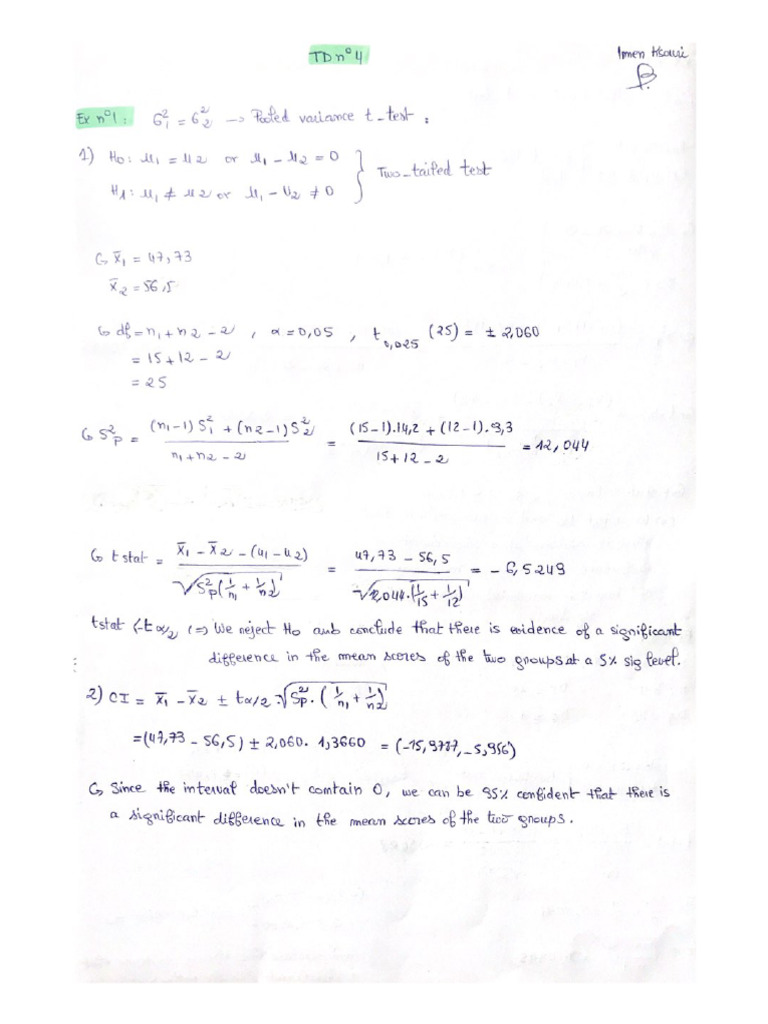 stat 2 homework | PDF