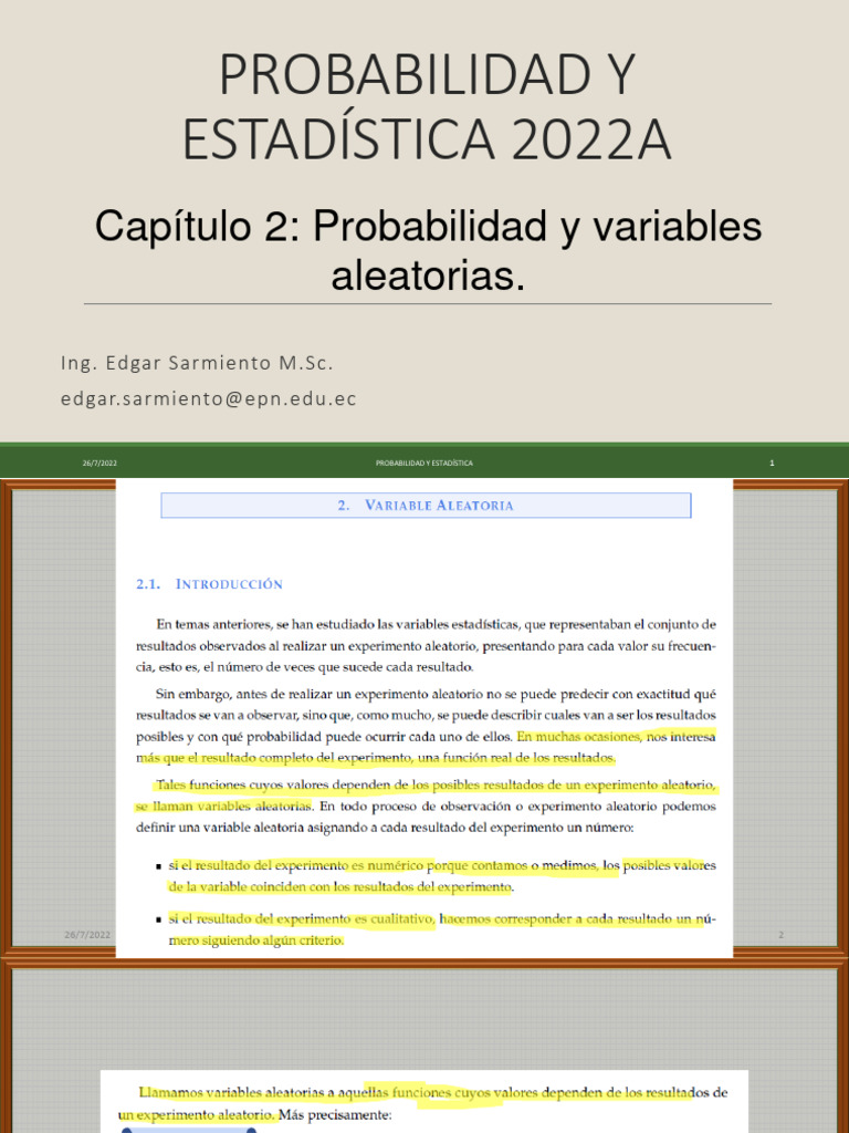 2 Variables Aleatorias - v2 | PDF