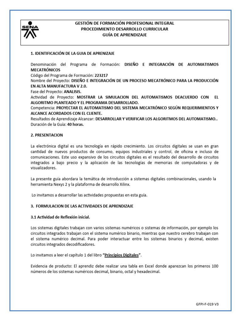 GFPI-F-019 Formato Guia de Aprendizaje Digital 1 | PDF | Electrónica | Ingeniería Informática