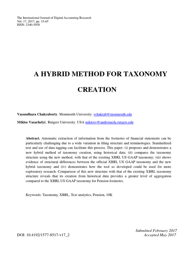 A Hybrid Method For Taxonomy Creation | PDF