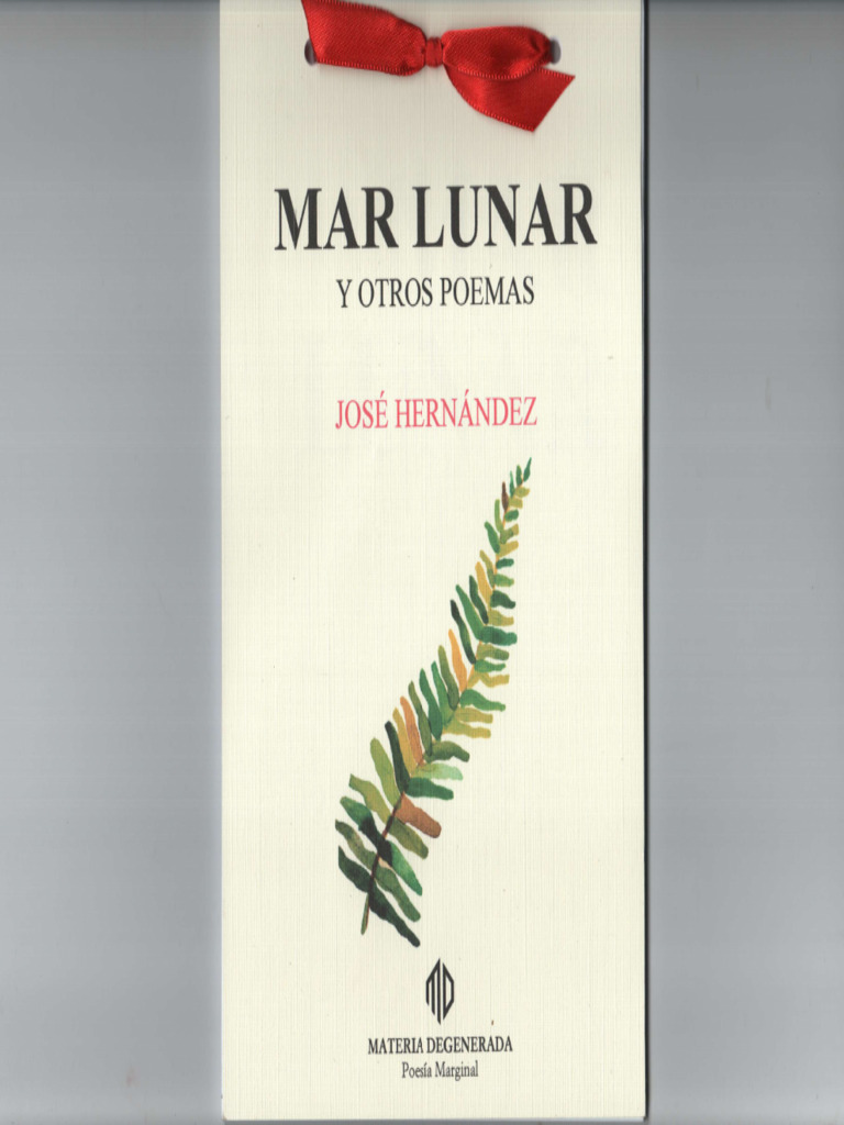 MAR LUNAR y Otros Poemas - José Hernández - Digital | PDF
