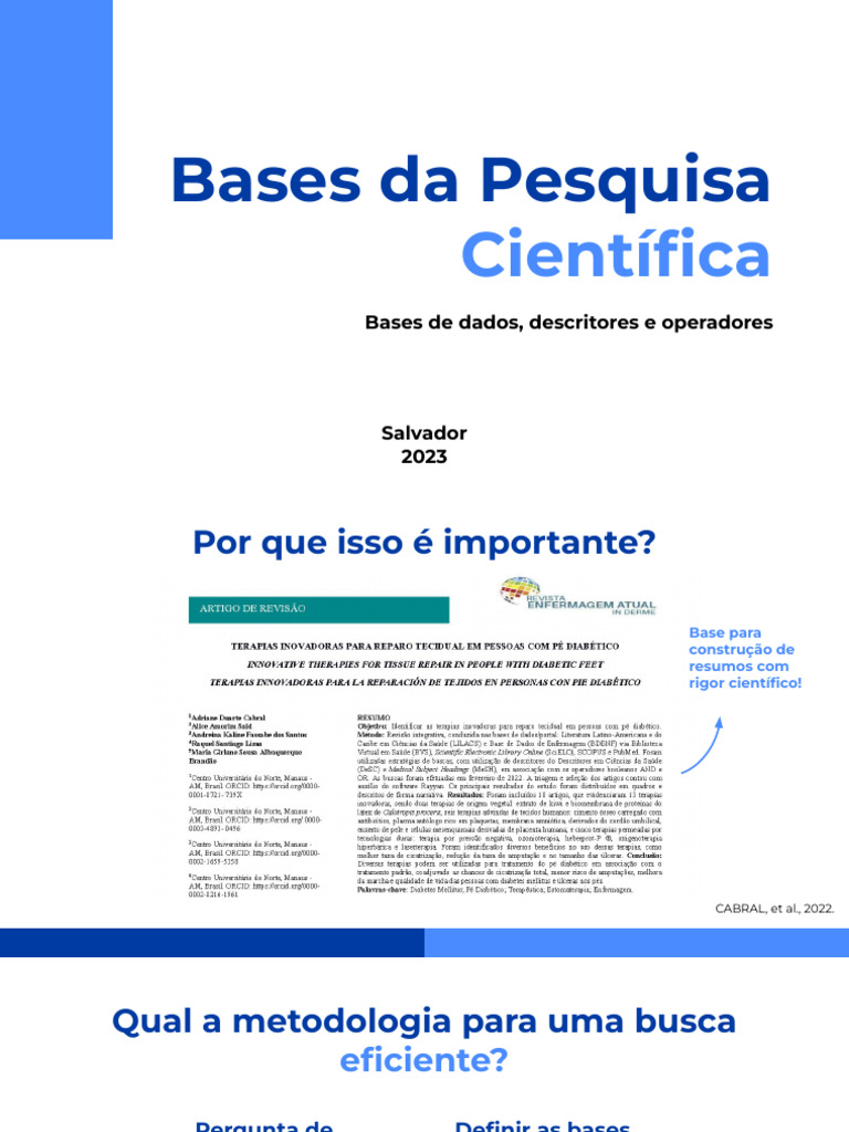 Bases Da Pesquisa Científica | PDF