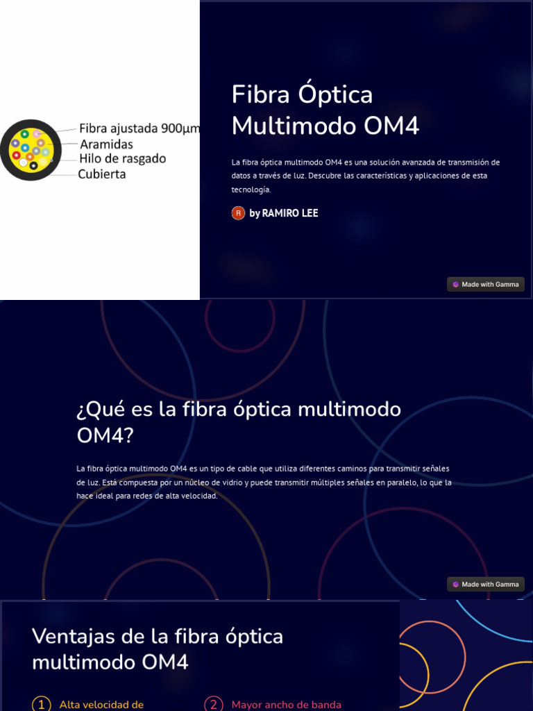 Fibra Optica Multimodo OM4 | PDF