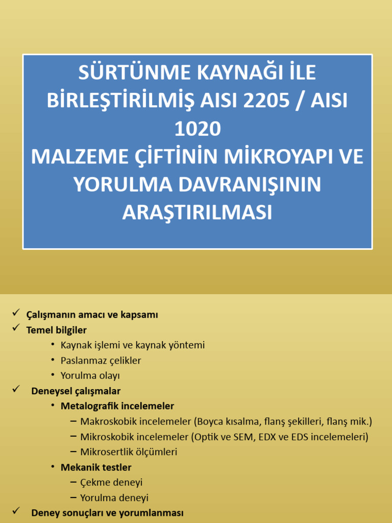Sürtünme Alin Kaynak | PDF