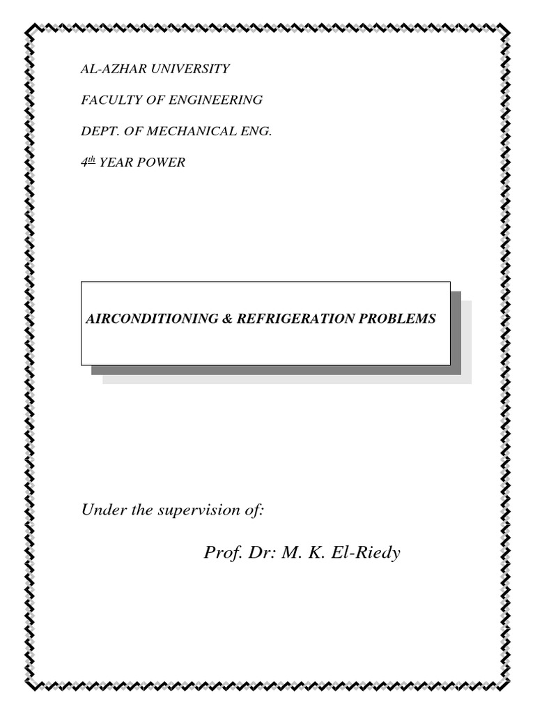 AIRCONDITIONING Problems | PDF | Science & Mathematics | Technology & Engineering