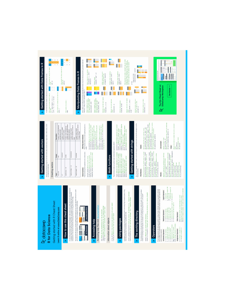 R Cheatsheet 4 | PDF
