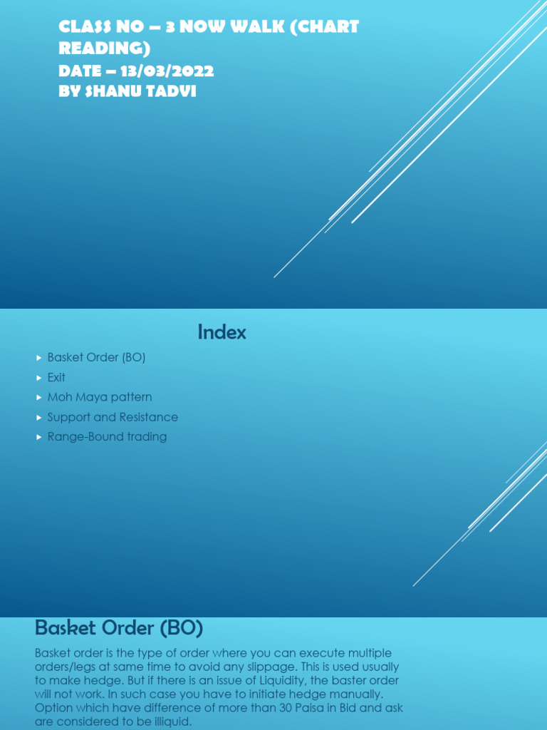 Class - 03-Now-Walk - Chart-Reading | PDF