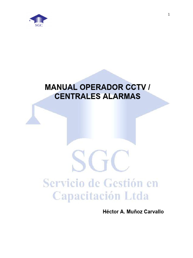 MANUAL OPERADOR CCTV Y ALARMAS | PDF