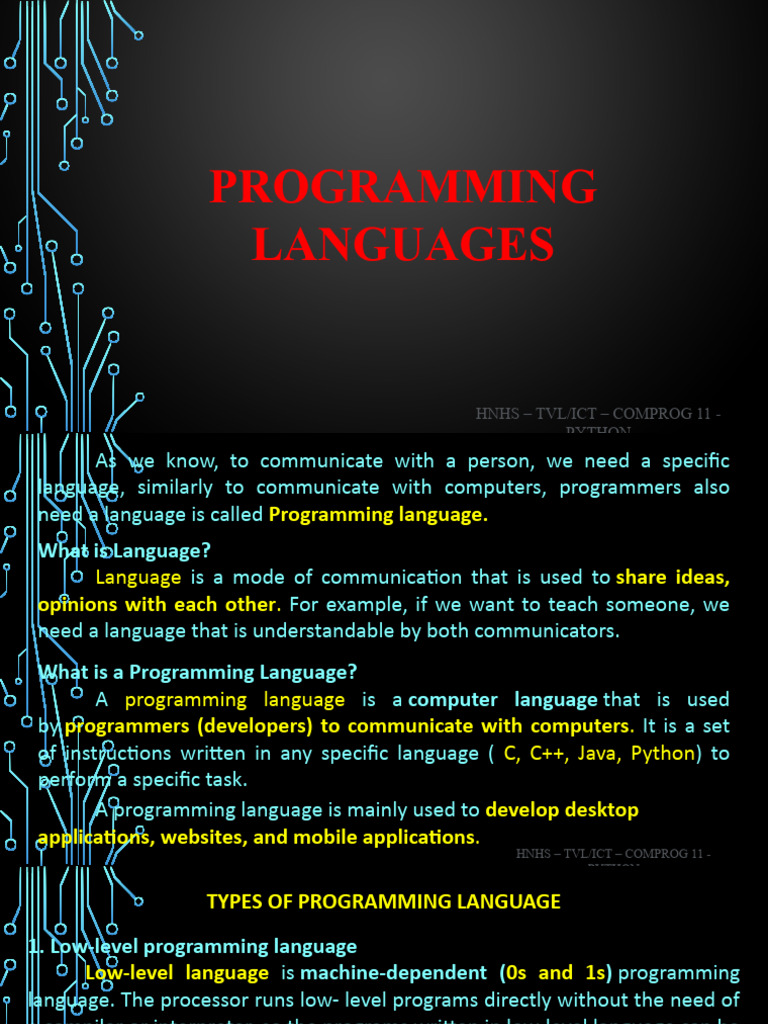 Programming Languages | PDF | Assembly Language | Computer Programming Programming Languages | PDF | Assembly Language | Computer Programming