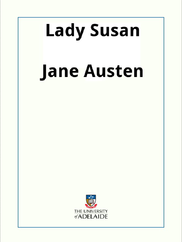 Lady Susan | PDF