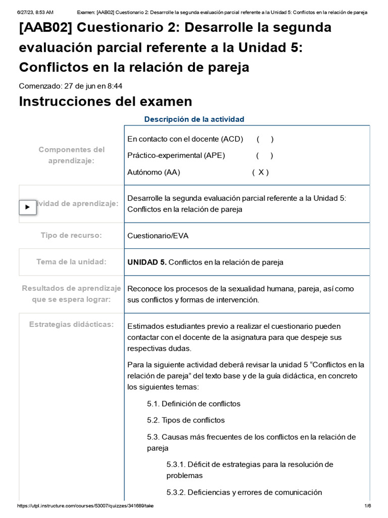 Examen - (AAB02) Cuestionario 2 - Desarrolle La Segu - 231226 - 133653 | PDF | Evaluación ...