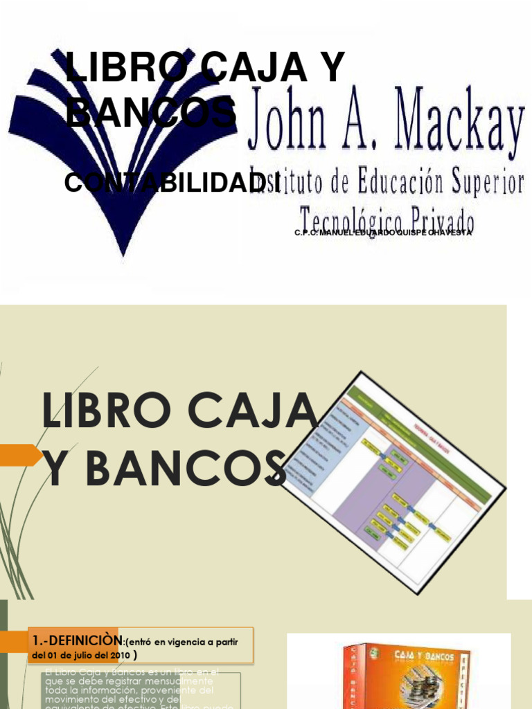 Libro Caja y Bancos | PDF