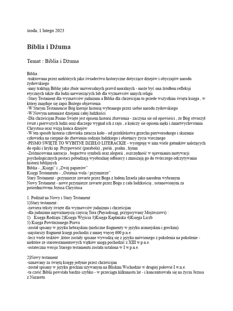 Biblia I Dzuma | PDF