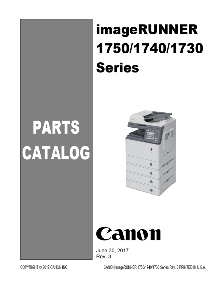 imageRUNNER 1750 1740 1730 Series PC Rev3 170630 | PDF