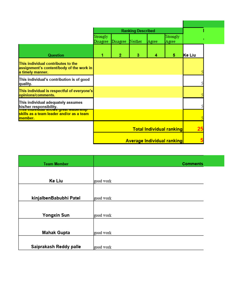Peer and Self Assessment | PDF