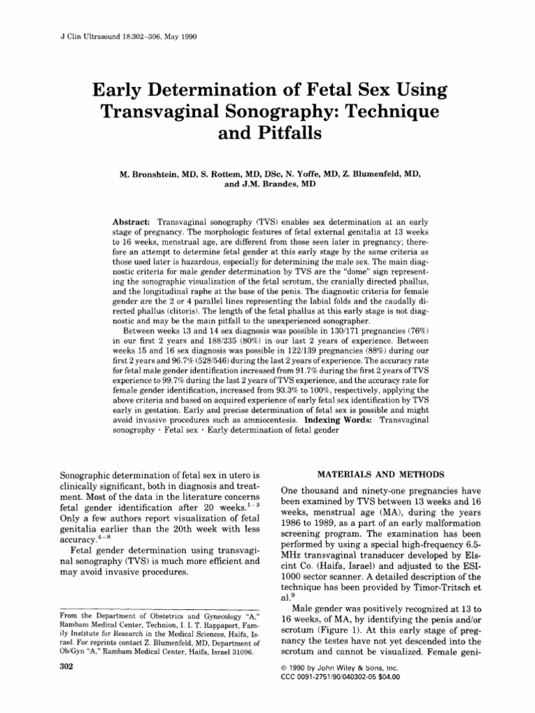 Fetal Sex Pdf Medical Ultrasound Medical Specialties