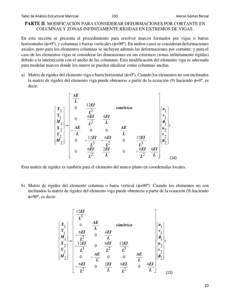 MARCOS II MUROS Y ZONA DE RIGIDEZ | PDF