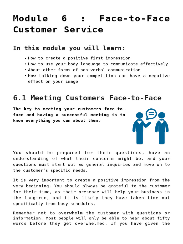 Module 6 | PDF | Nonverbal Communication | Communication