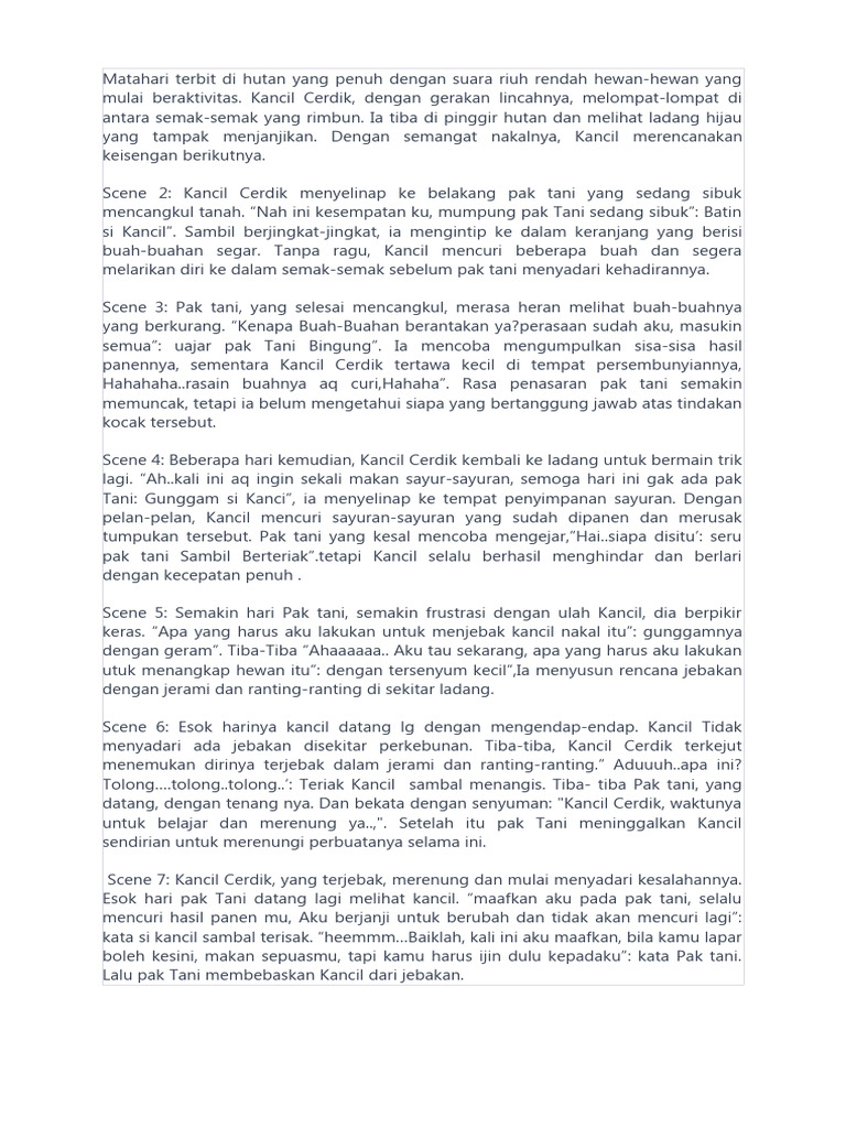 Matahari Terbit Di Hutan Yang Penuh Dengan Suara Riuh Rendah Hewan | PDF