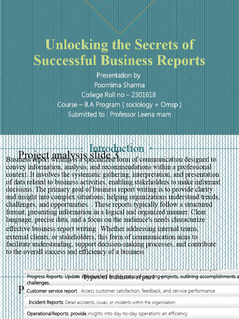 Unlocking The Secrets of Successful Business Reports | PDF | Memorandum | Information