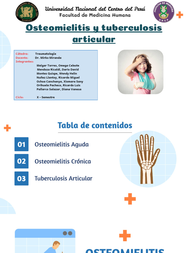 Osteomielitis Tuberculosa y Articular | PDF | Tuberculosis | Hueso