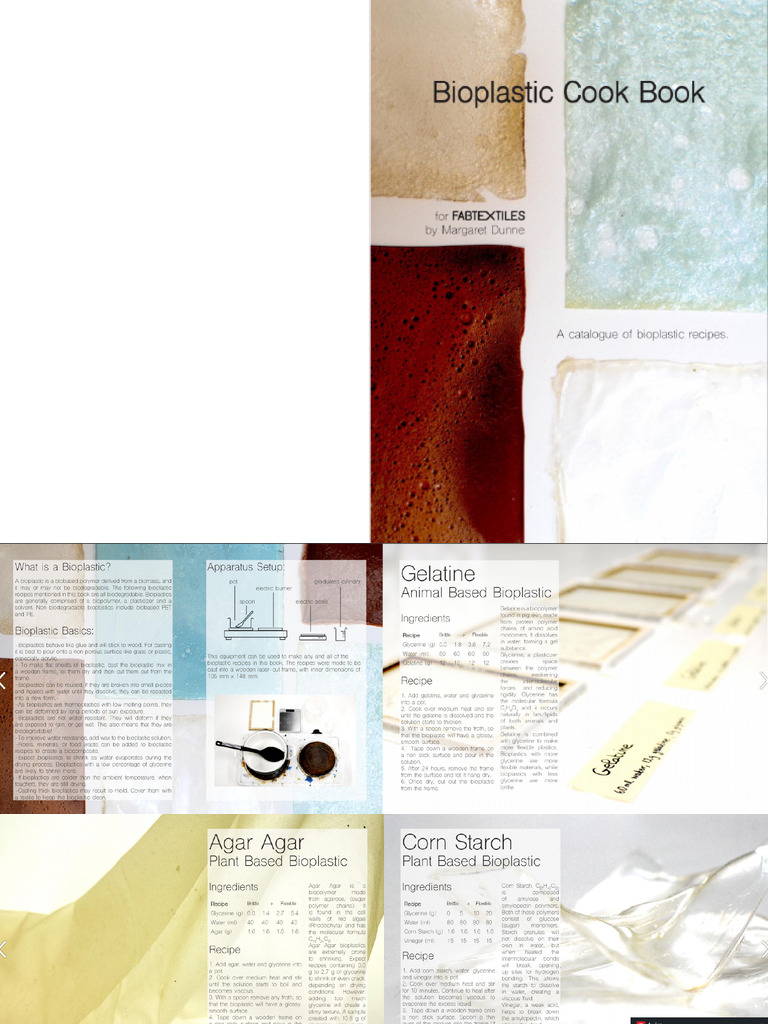 Bioplastic Cook-Book | PDF
