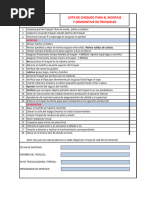 Check List Embarques | PDF