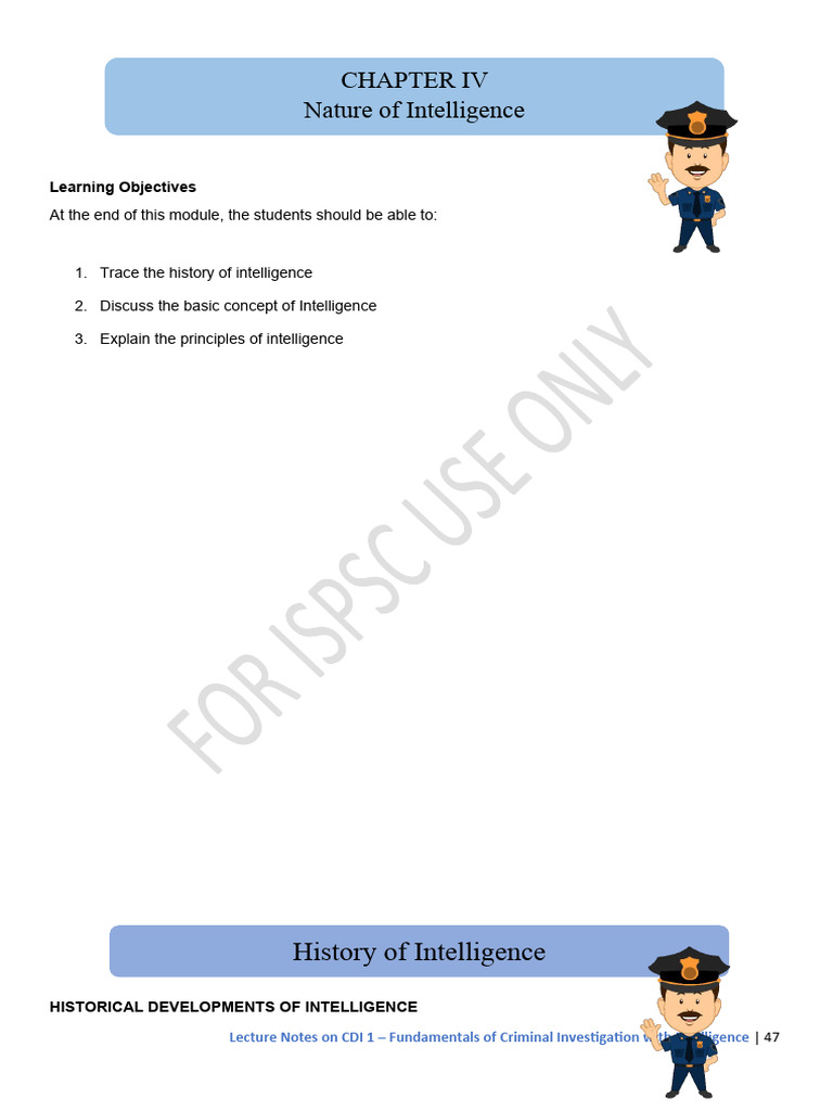 CDI Intelligence | PDF | Covert Operation | Counterintelligence