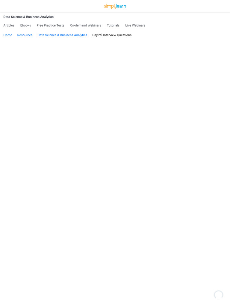 PayPal Interview Questions - Simplilearn | PDF | Method (Computer ...