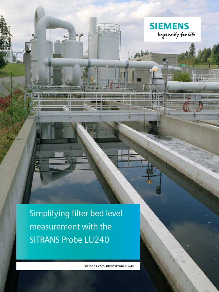 Siemens SITRANS Probe LU240 Brochure | PDF | Radar | Sewage Treatment