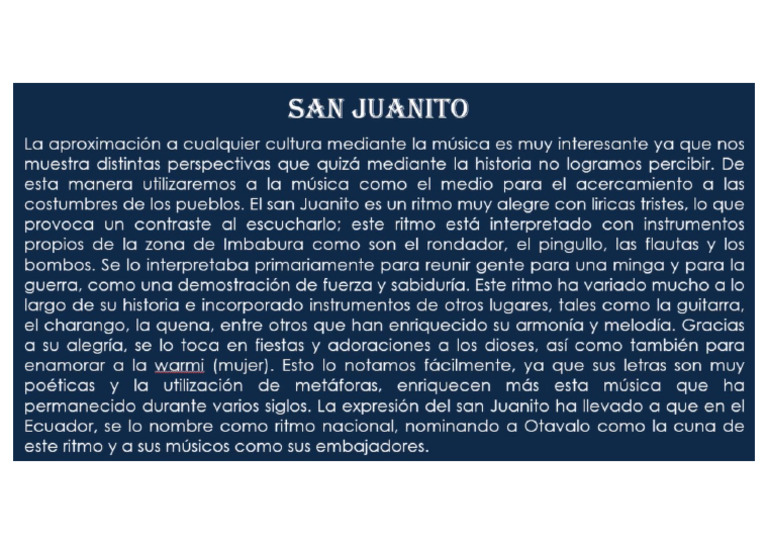 San Juanito | PDF