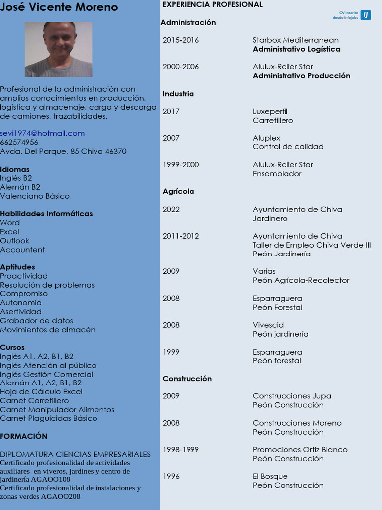 CV Jose Vte. 2 | PDF