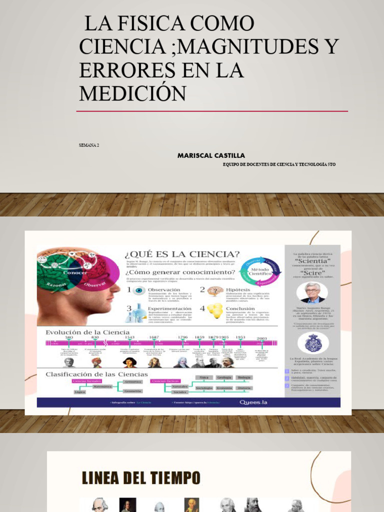 La Fisica Como Ciencia Errores de Medición, Magnitudes | PDF
