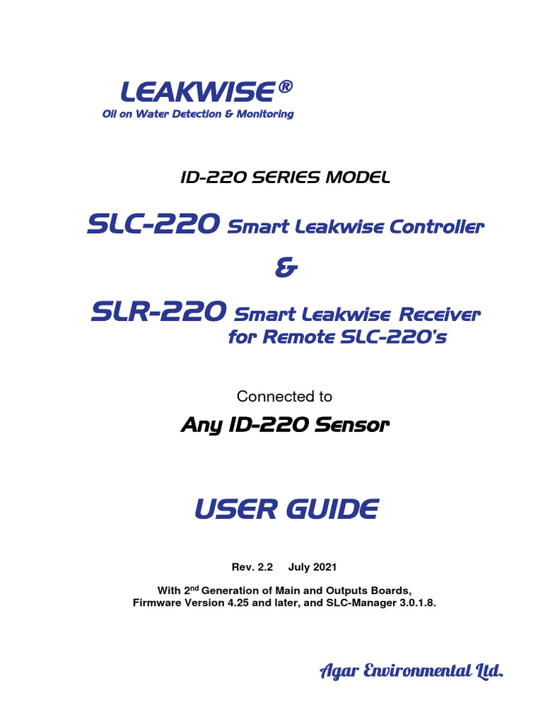 SLC-220 User Guide Rev 2.2 | PDF