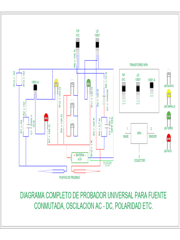 Diagrama Probador Universal | PDF