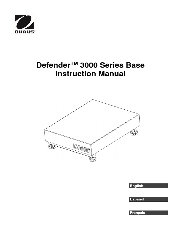 A - D3000 Base User Manual - EN ES FR | PDF