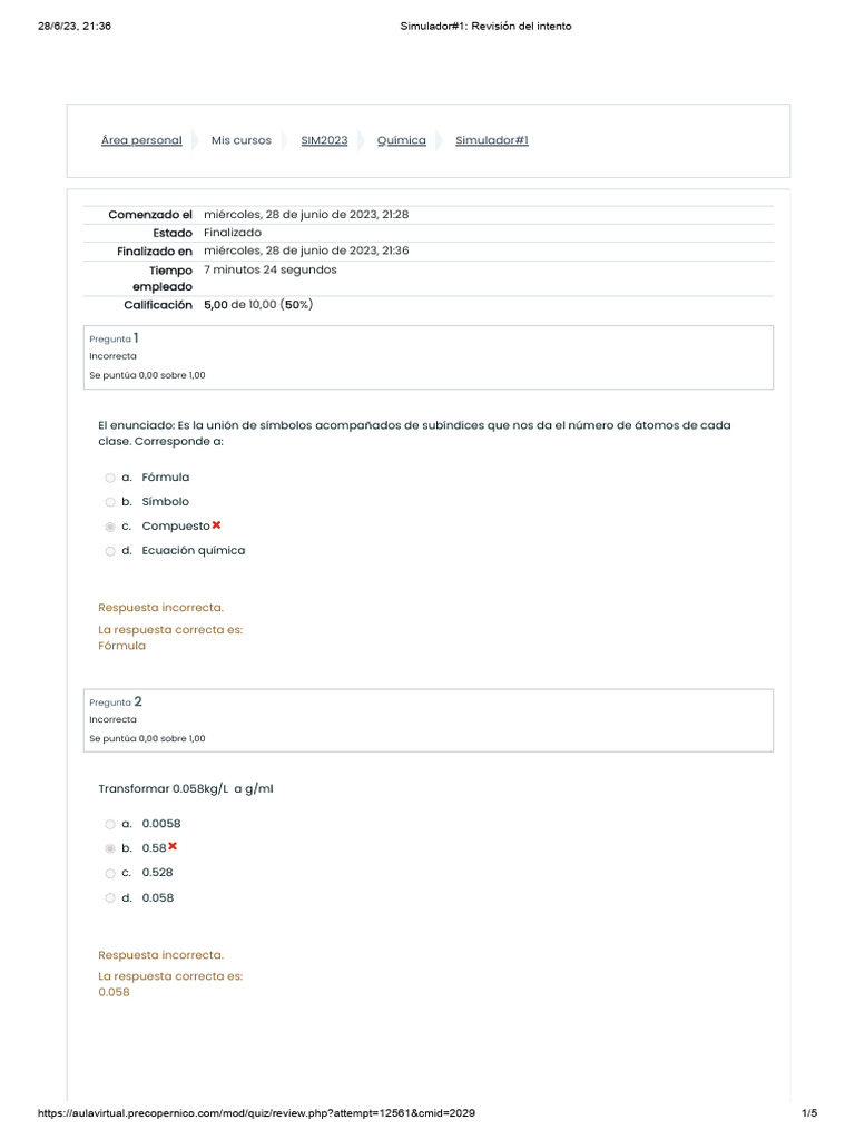 Simulador 1 Quimica Pdf Rieles Conjuntos De Elementos Químicos