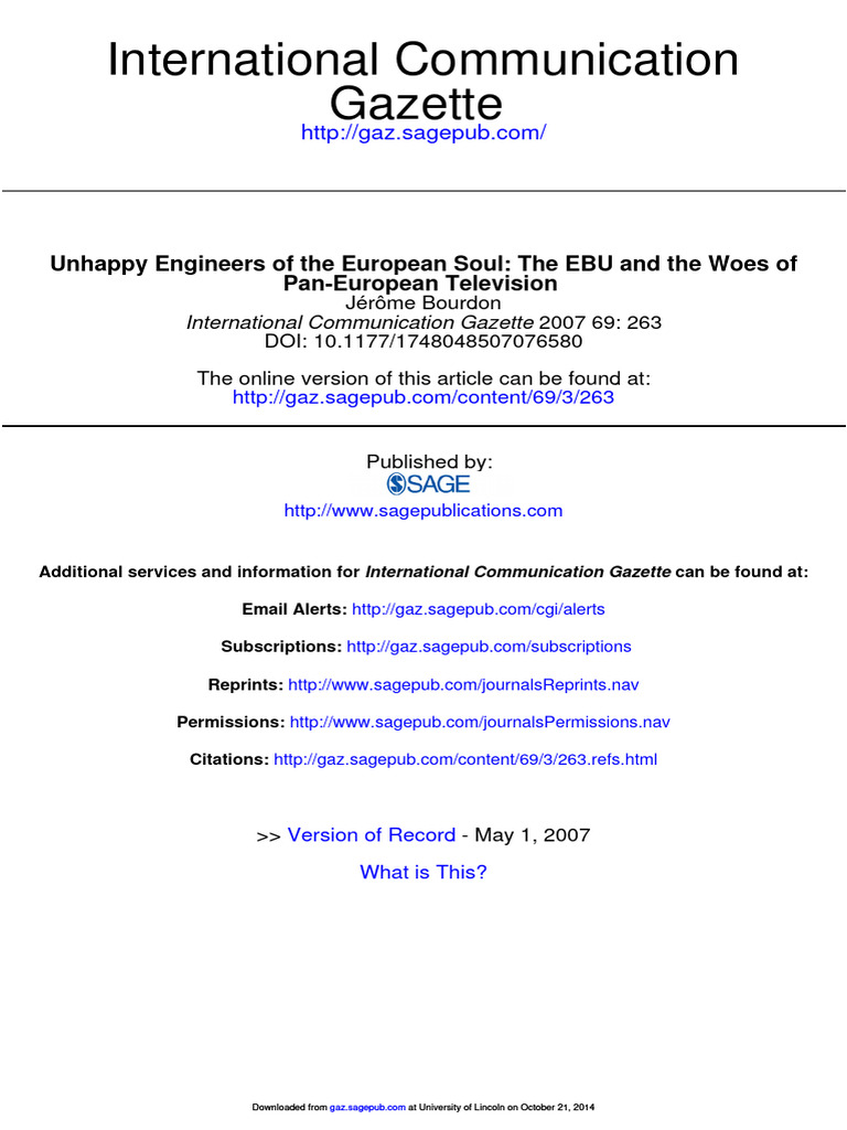 FTV2021M Week 4unhappy Engineers of The European Soul | PDF | European ...