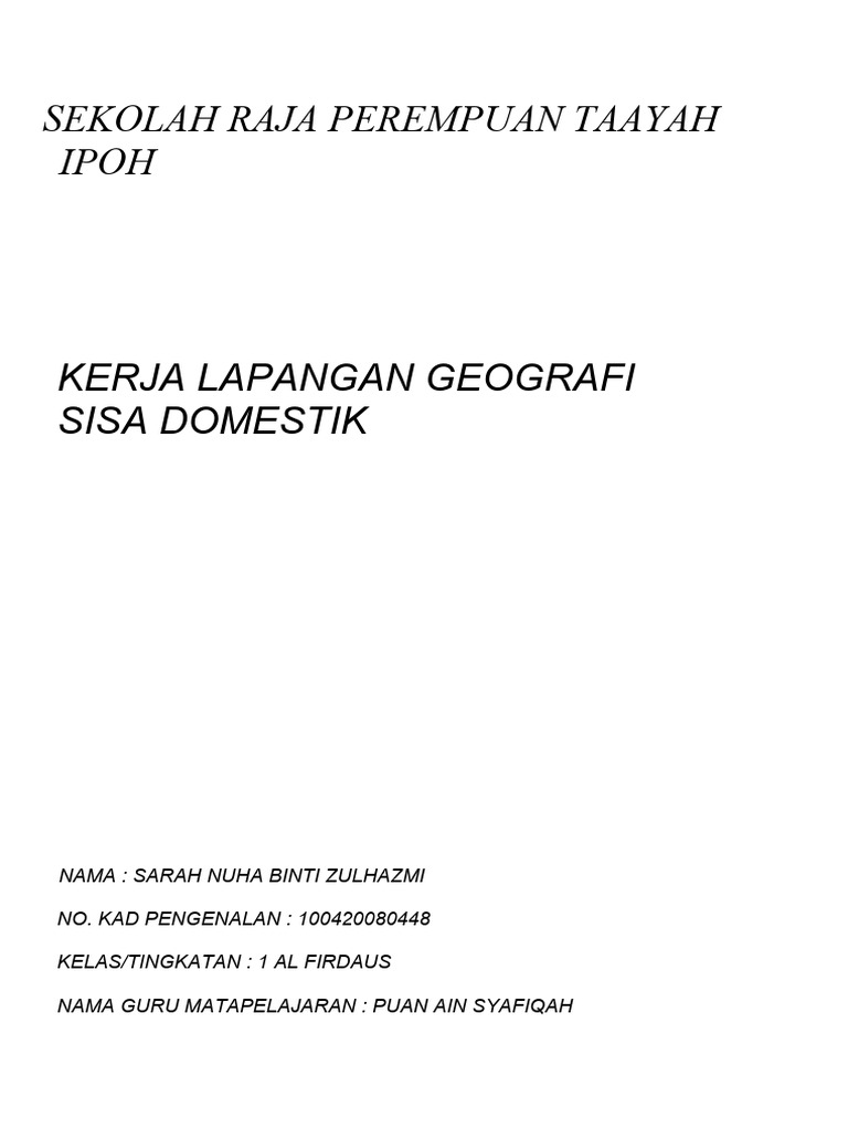 Geo Sarah | PDF