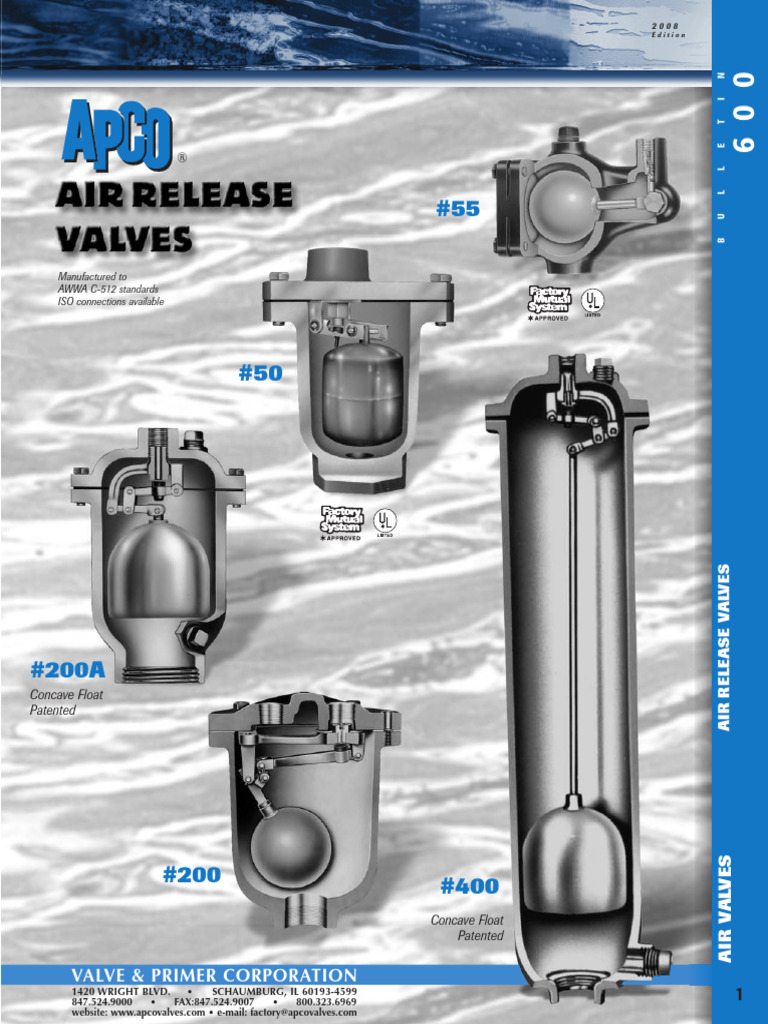 Valve & Primer Corporation: Manufactured To AWWA C-512 Standards ISO ...