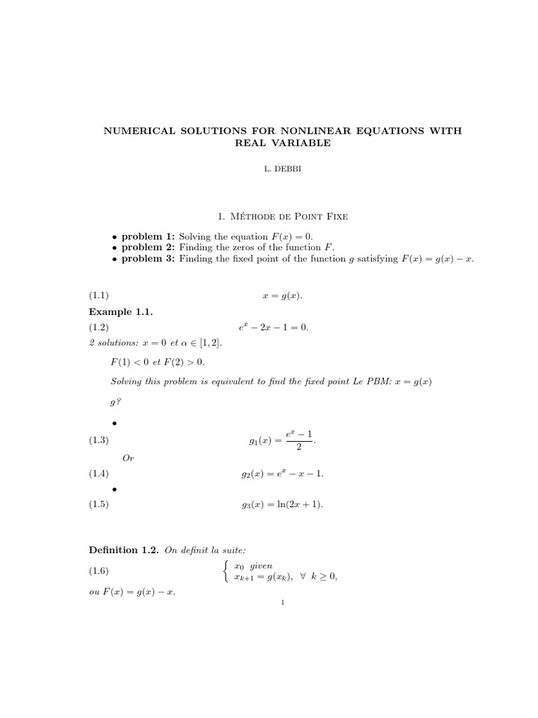 Chapter1 Section 1 6 PointFixe | PDF